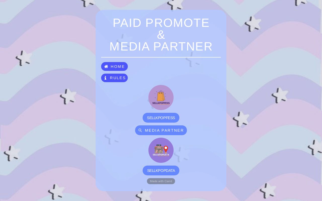 PAID PROMOTE & MEDIA PARTNER BASE SELLKPOP